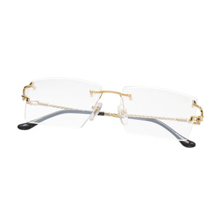 Icon Rimless Drill Mount 24kt Gold – Vintage Frames Company