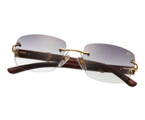 Bal Harbour Wood Edition Rimless Drill Mount 24KT Gold – Vintage Frames ...