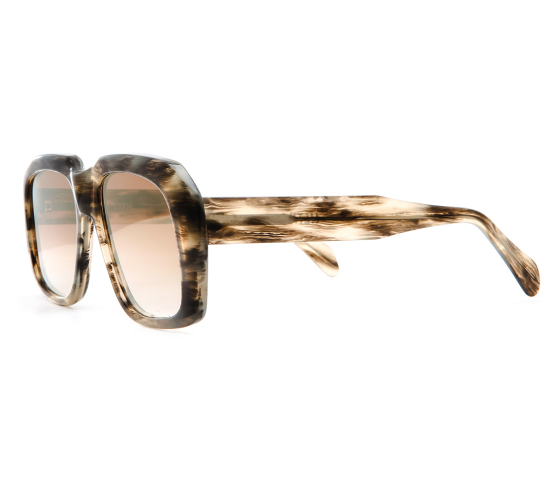 Ultra Goliath C18 Brown Gradient Flash Gold Flat Lens – Vintage Frames ...